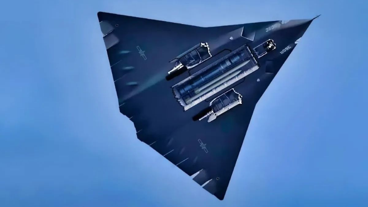 J-36 Stealth Jet Leak Shows Triple Engines, Side-by-Side Cockpit and ...